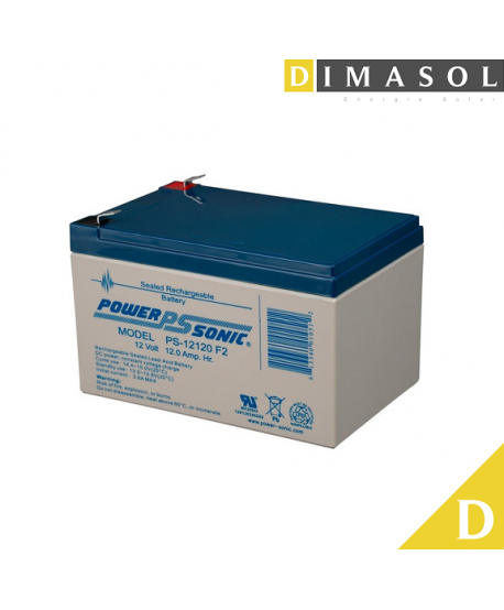 Batería Power Sonic 12V 12aH, PS-12120-F2